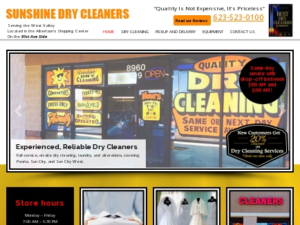 Sunshine Dry Cleaners I Laundry Services | Peoria, AZ