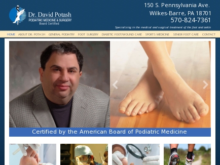 Dr. David Potash Podiatric Medicine & Surgery - Podiatrist Wilkes-Barre