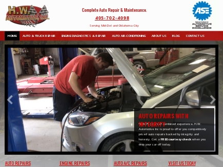 H.W. Automotive Inc | Auto Repairs | Del City, OK