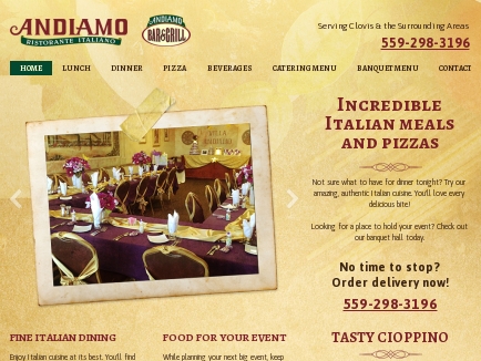 Andiamo Ristorante Italiano | Pizza | Clovis, CA