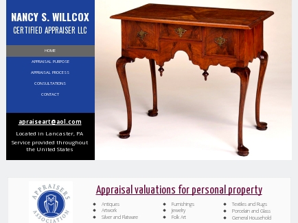Nancy S. Willcox, Certified Appraiser LLC Lancaster PA