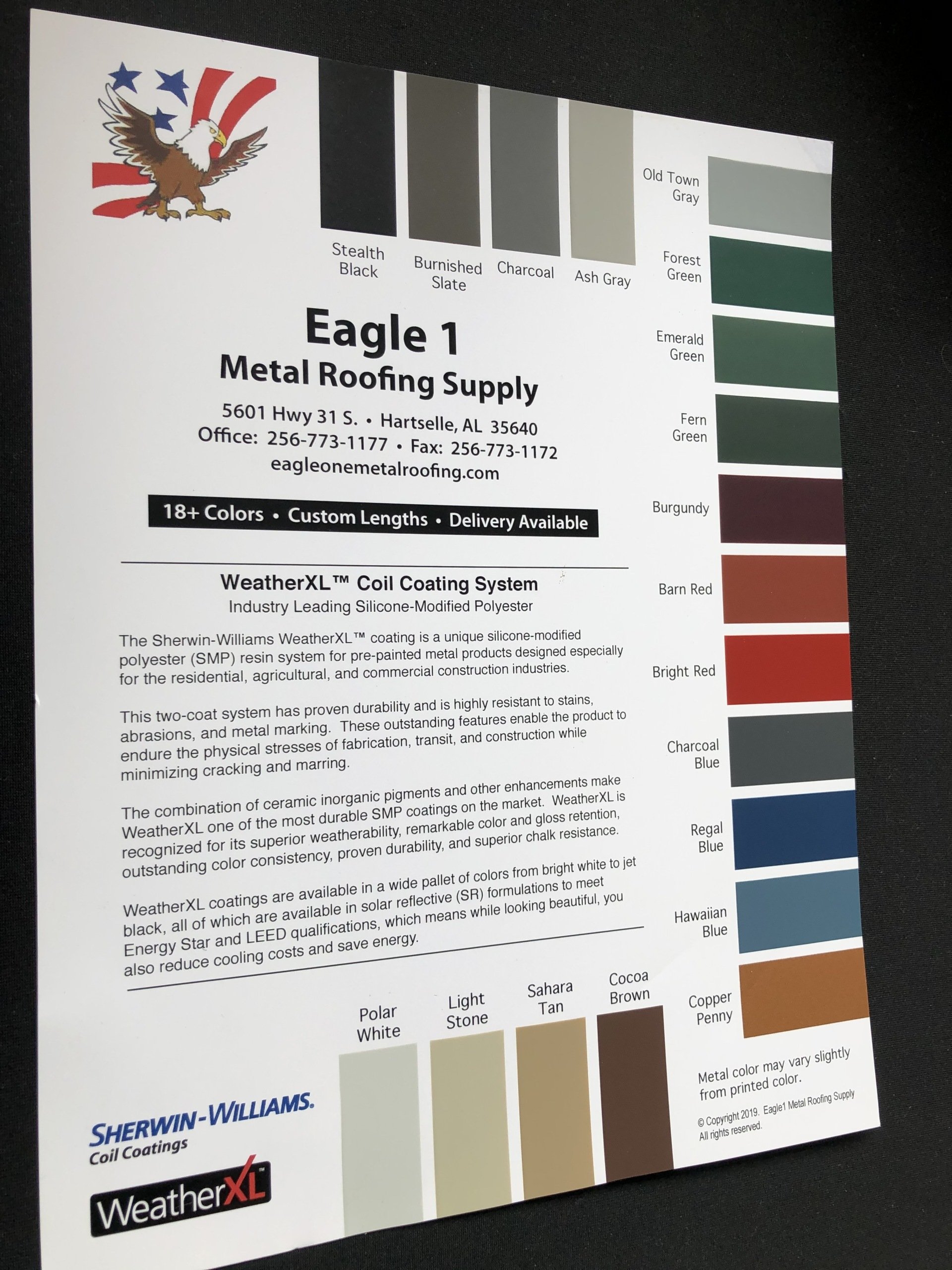Eagle One Metal Roofing Supply | Siding | Hartselle, AL