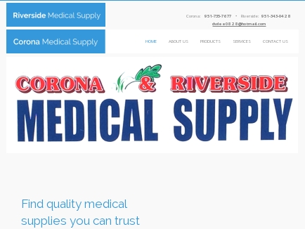 Corona Medical Supply - Medical Supplies | Corona, CA