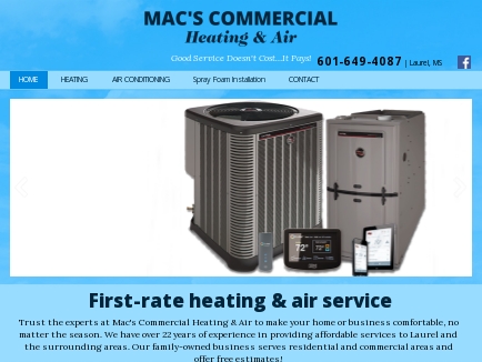 Mac's Commercial Heating & Air - Heating | Laurel, MS