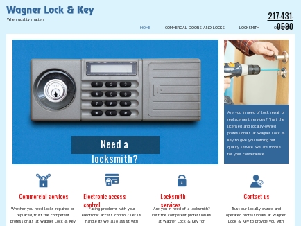 Wagner Lock & Key - Locksmith services | Danville, IL