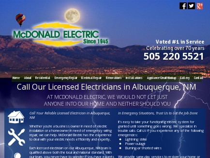 McDonald Electric - Licensed Electrician in Albuquerque, NM