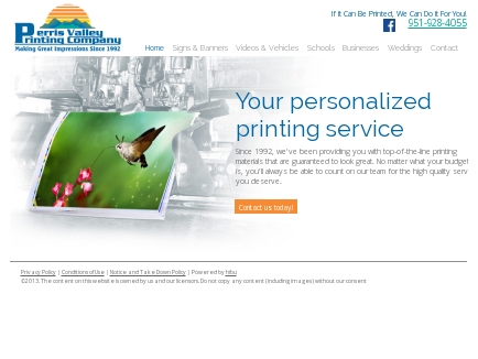 Perris Valley Printing Company – Printer | Homeland, CA