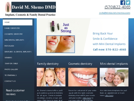 David M. Shemo, DMD - Cosmetic and family dentistry | Wilkes-Barre, PA