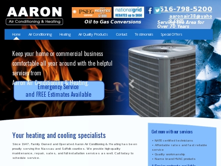 Aaron Air Conditioning & Heating - Heat | Massapequa NY