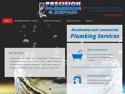Precision Plumbing and Repair Inc. | McCleary, WA