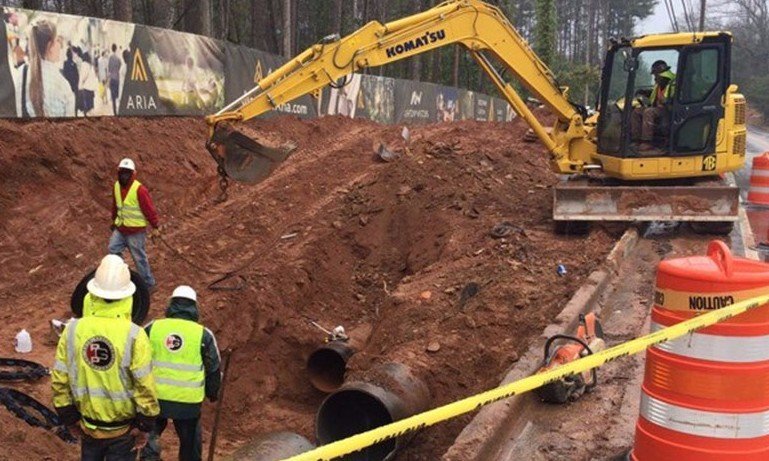 Underground Detention System | Storm Drains | Williamson, GA