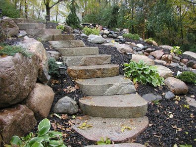 Natural Stone and Boulder Steps Photo Gallery | Jordan, MN