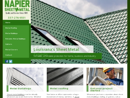 Napier Sheet Metal - Sheet Metal Construction | Jeanerette, LA
