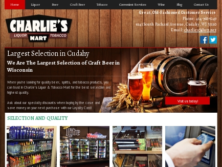 Charlie's Liquor & Tobacco Mart | Wine & Spirits Cudahy