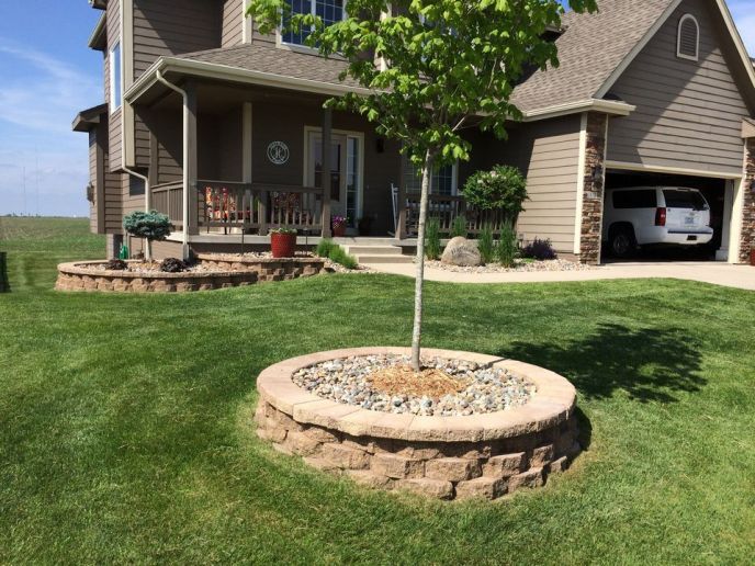 Solid Rock Landscaping LLC Tree Rings | Portfolio | West Des Moines