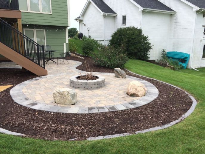Solid Rock Landscaping LLC Fire Pits | Portfolio | West Des Moines