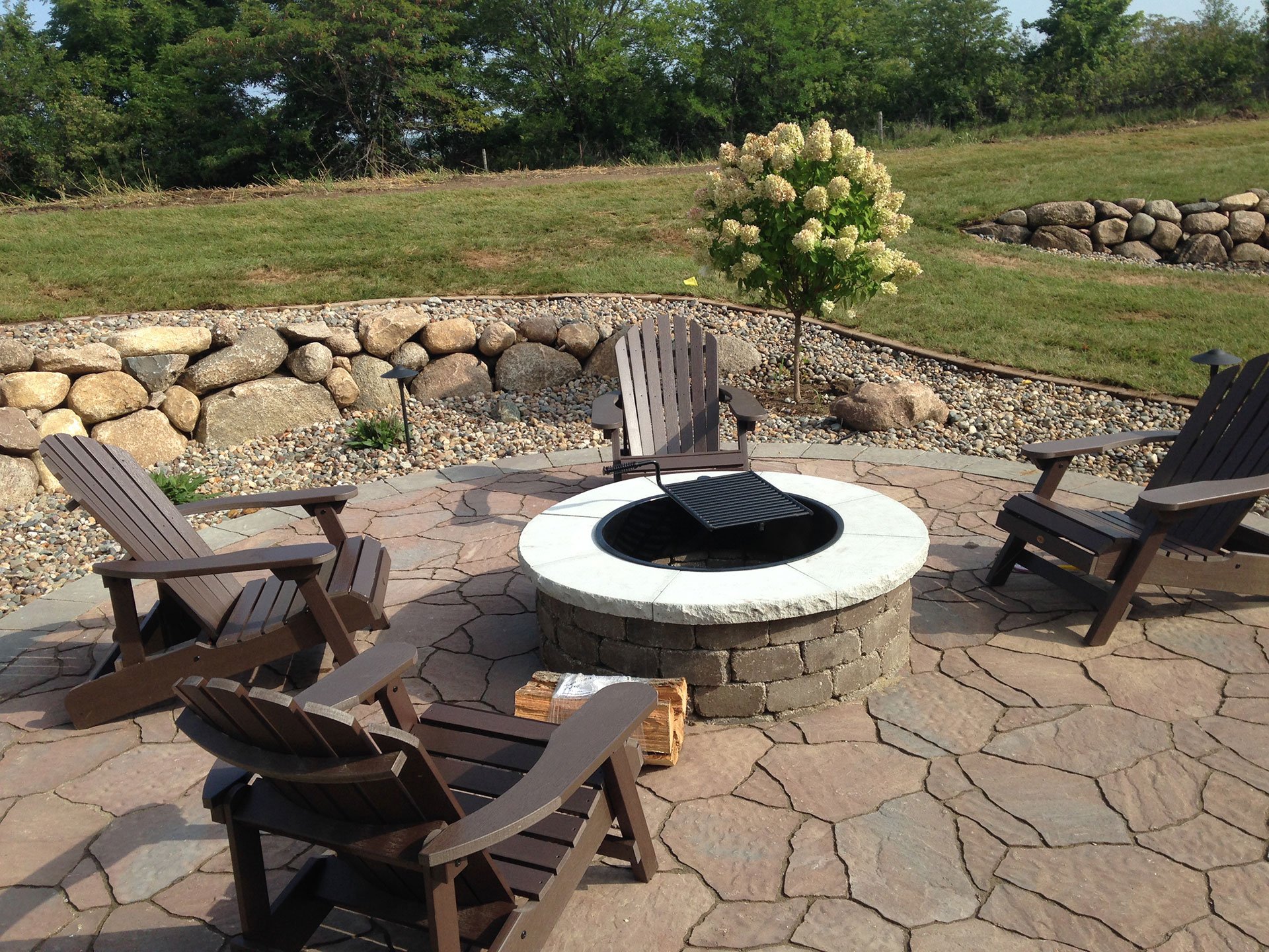 Solid Rock Landscaping LLC Fire Pits | Portfolio | West Des Moines