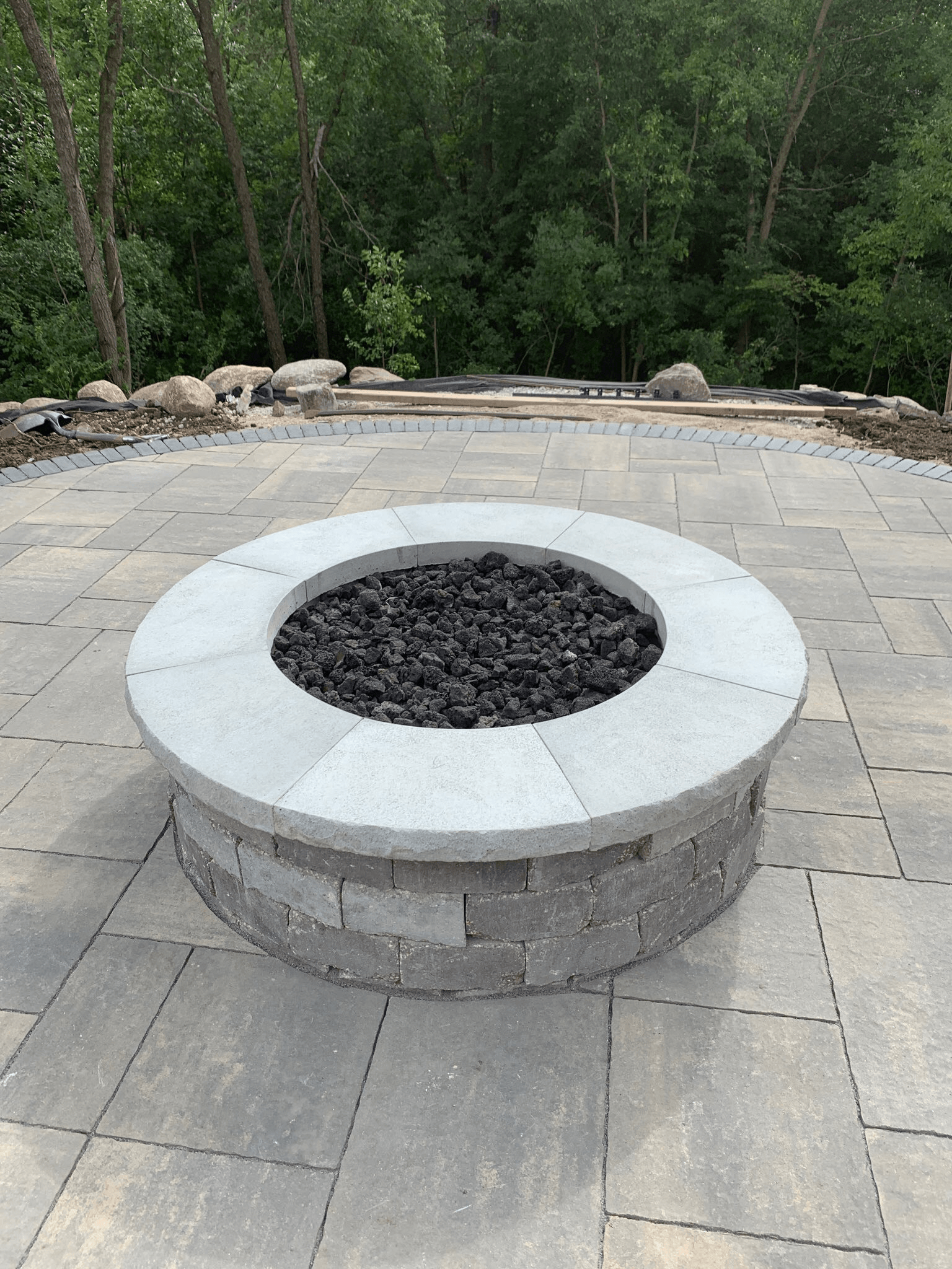 Solid Rock Landscaping LLC Fire Pits | Portfolio | West Des Moines