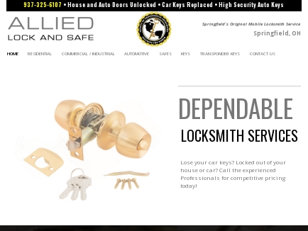 Allied Lock and Safe | 937-325-6107 | Locksmith Services | Springfield, OH