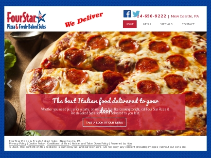 FourStar Pizza & Fresh-Baked Subs | New Castle, PA