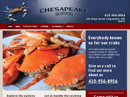 Chesapeake Seafood, Inc. | Seafood | Dinner | Catering | Edgewater, MD