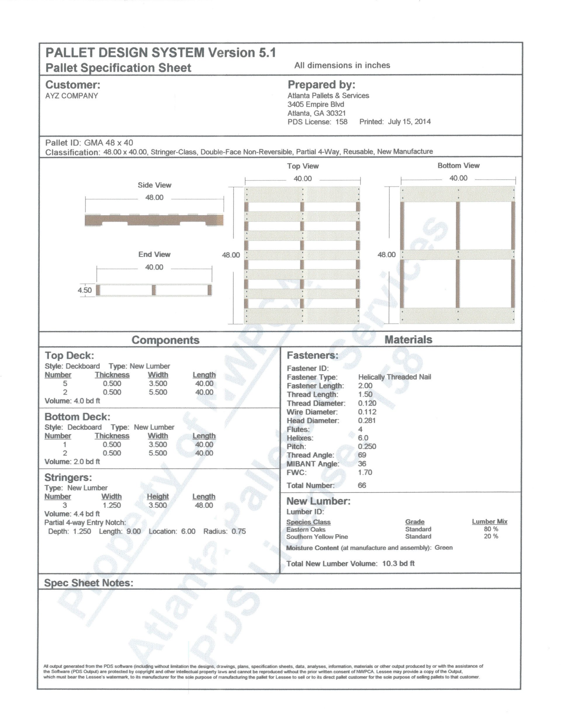 Atlanta Pallets & Services Pallet Design System | Decatur GA