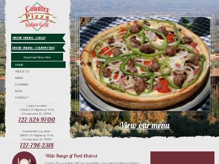 Country Pizza Italian Grill | Catering | Clearwater, FL