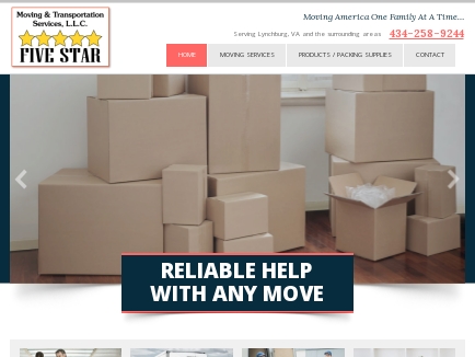 Five STAR Moving & Transportation Services, LLC | Lynchburg