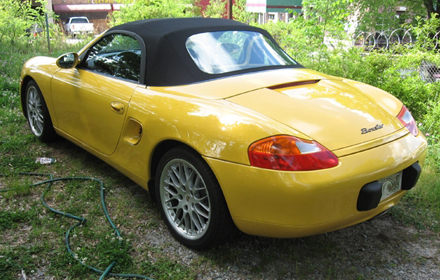 Custom convertible top car