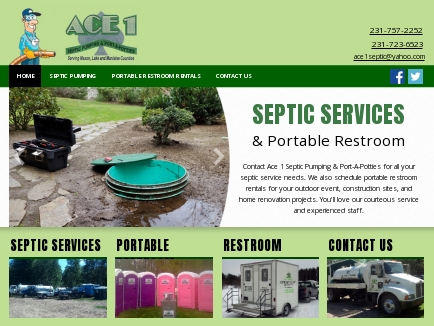 Ace 1 Septic Pumping & Port-A-Potties - Septic Services | NW Michigan