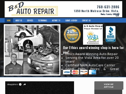 B&D Auto Repair | Vista, CA