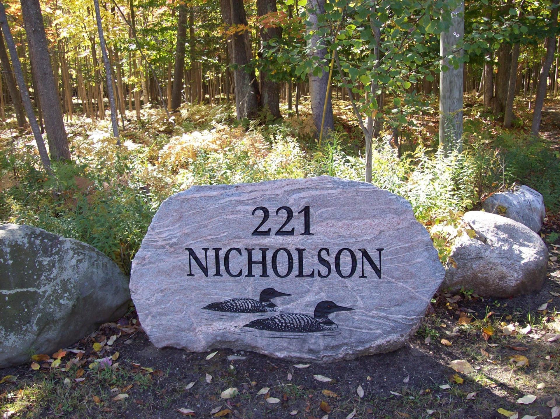 Residential Markers | Boulder Address Markers Central Lake