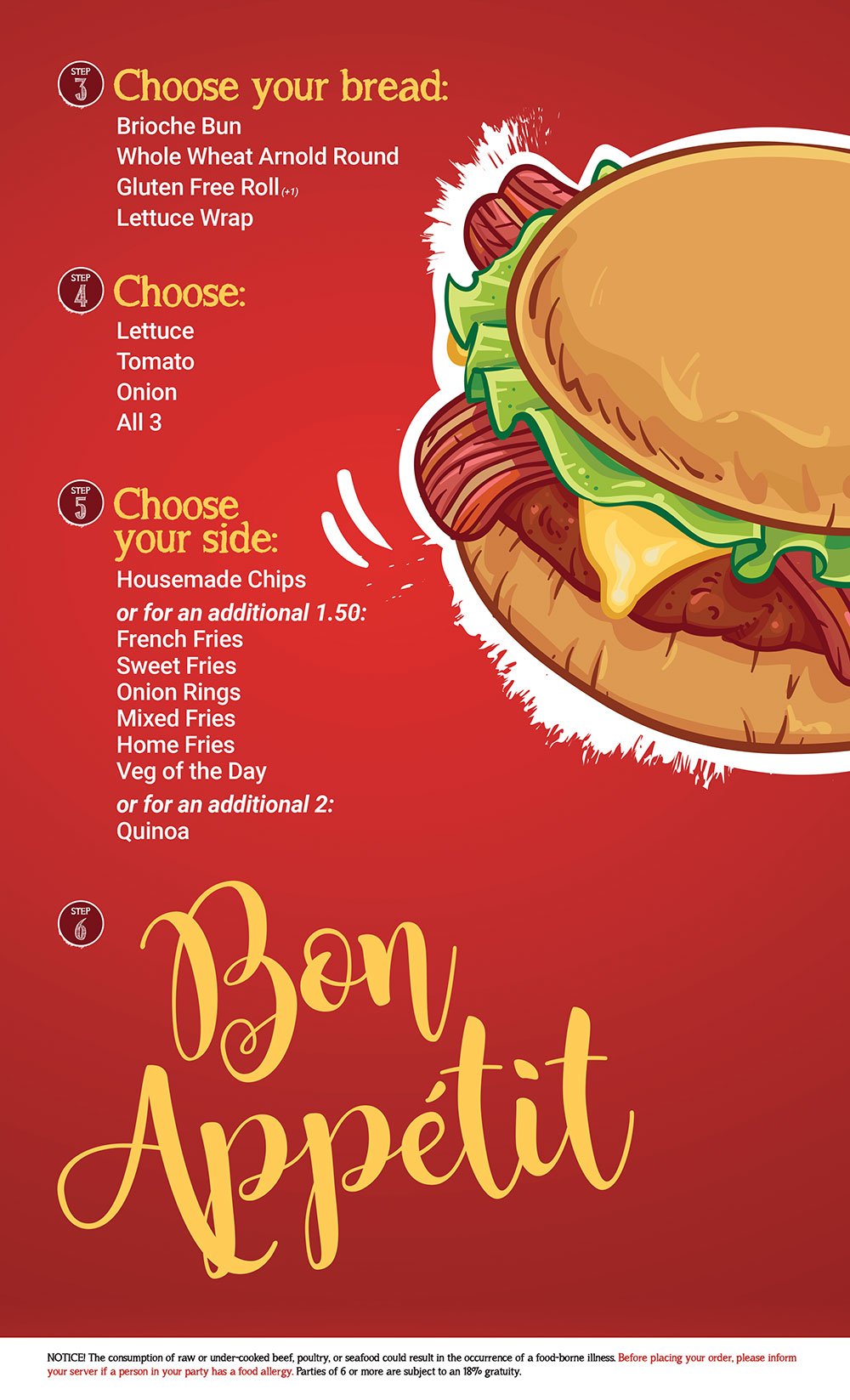 Bailey's Bar & Grille Menu | Townsend, MA