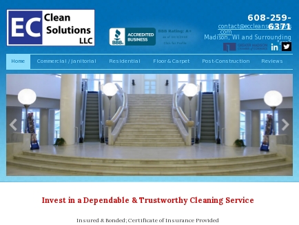 EC Clean Solutions Inc. - Expert Cleaner | Middleton WI | Madison, WI