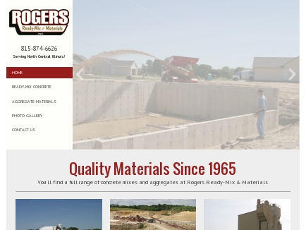 Rogers Ready-Mix & Materials Inc - Materials | Rockford