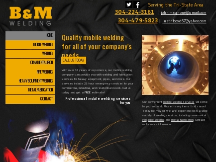 B & M Welding - Mobile Welding Services | Steubenville, OH