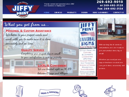 Jiffy Print, Inc. - Custom Printing | Otsego, MI