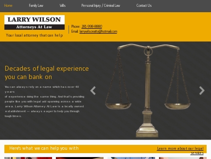 Larry Wilson - Law and Attorney | Pasadena, TX