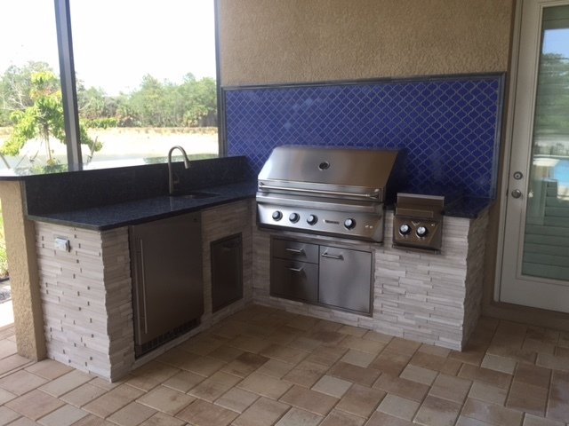 L-Shaped Outdoor Kitchens & Ideas | HL Posey Builders
