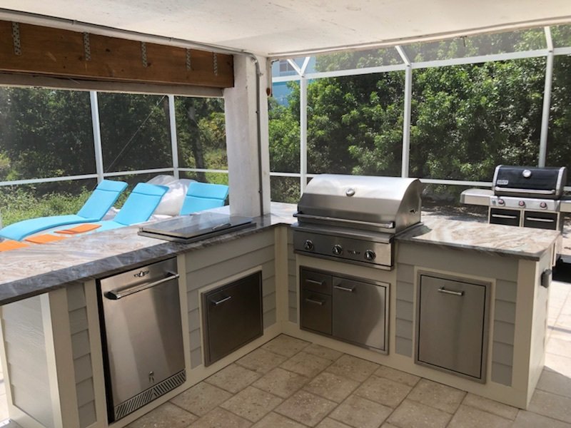 L-Shaped Outdoor Kitchens & Ideas | HL Posey Builders