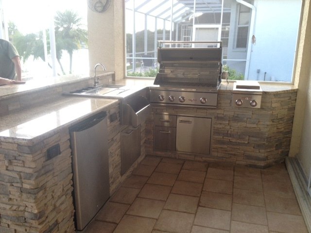 L-Shaped Outdoor Kitchens & Ideas | HL Posey Builders
