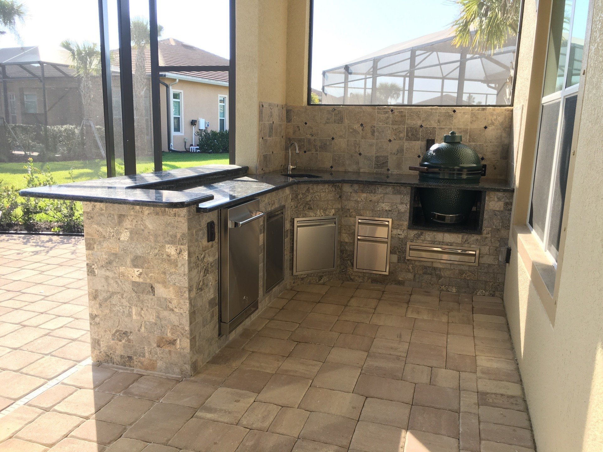 L-Shaped Outdoor Kitchens & Ideas | HL Posey Builders