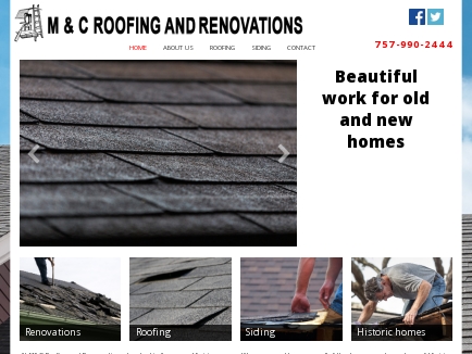 Home | M & C Roofing & Renovations | Accomac, VA | 757-990-2444