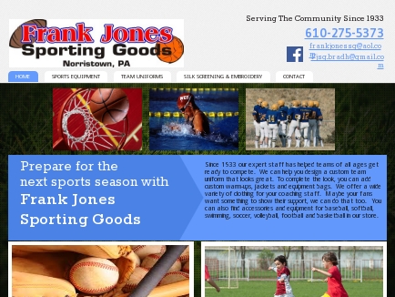 Jones Frank Sporting Goods - Sports Uniforms | Norristown, PA