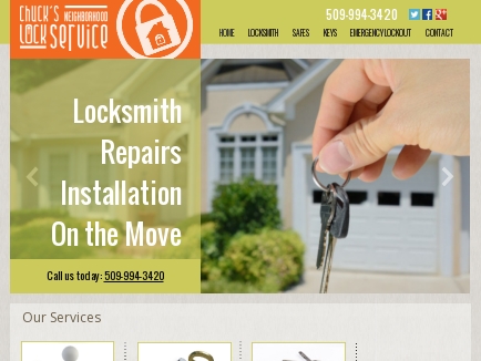 Chuck's Neighborhood Lock Service | Mobile Locksmith | Keys | Spokane, WA