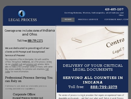 4 Legal Process Service LLC | Legal Process server | Indianapolis, IN