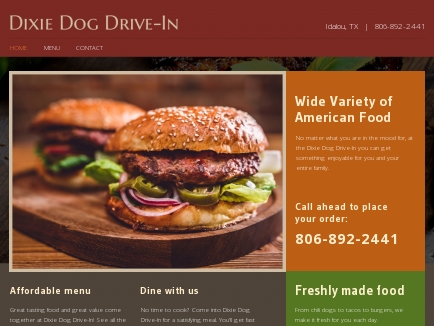 Dixie Dog Drive-In | Restaurant | Idalou, TX