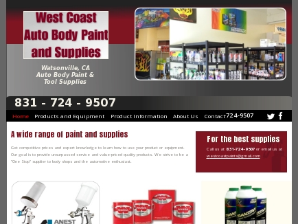 West Coast Auto Body Paint & Supplies – Automotive paints | Watsonville, CA