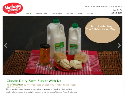 Marburger Farm Dairy - Milk Products | Evans City, PA
