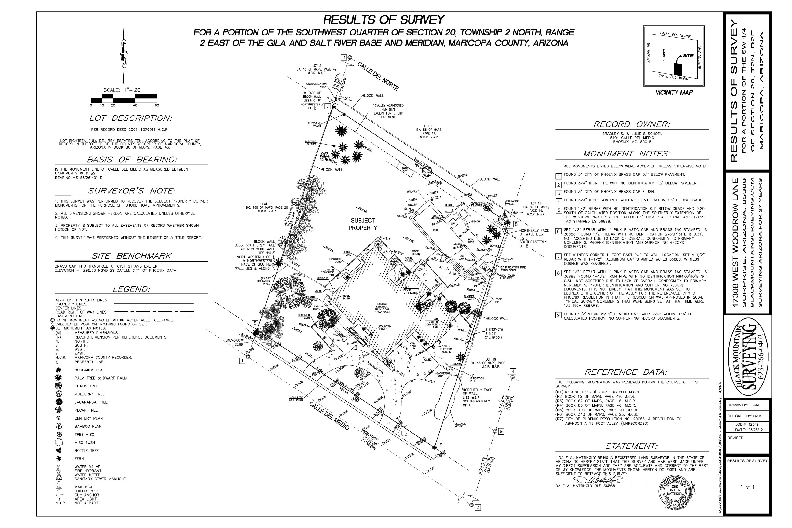 Black Mountain Surveying Drawing | Survey Drafting | Phoenix Surprise AZ